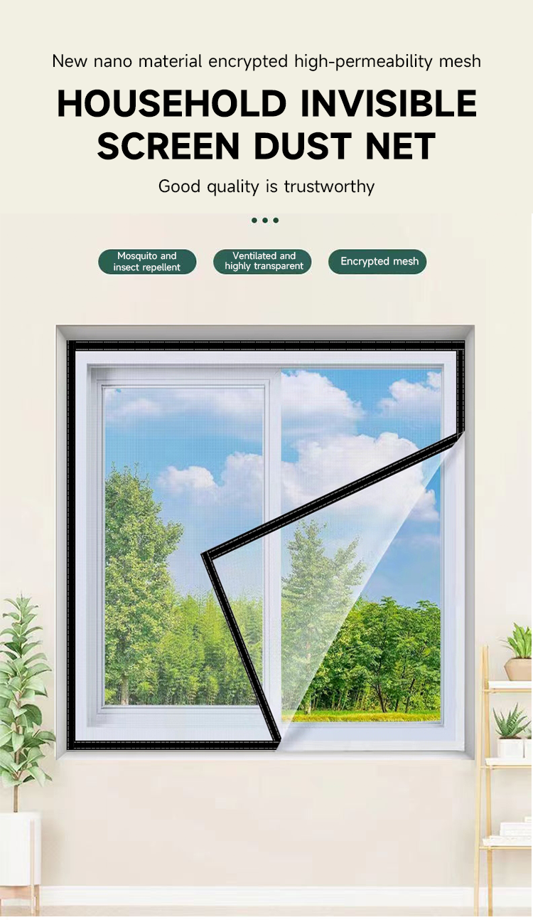 Suez Upgrade Anti Mosquito Net Window Screen Magnetic With Velcro Mesh ...