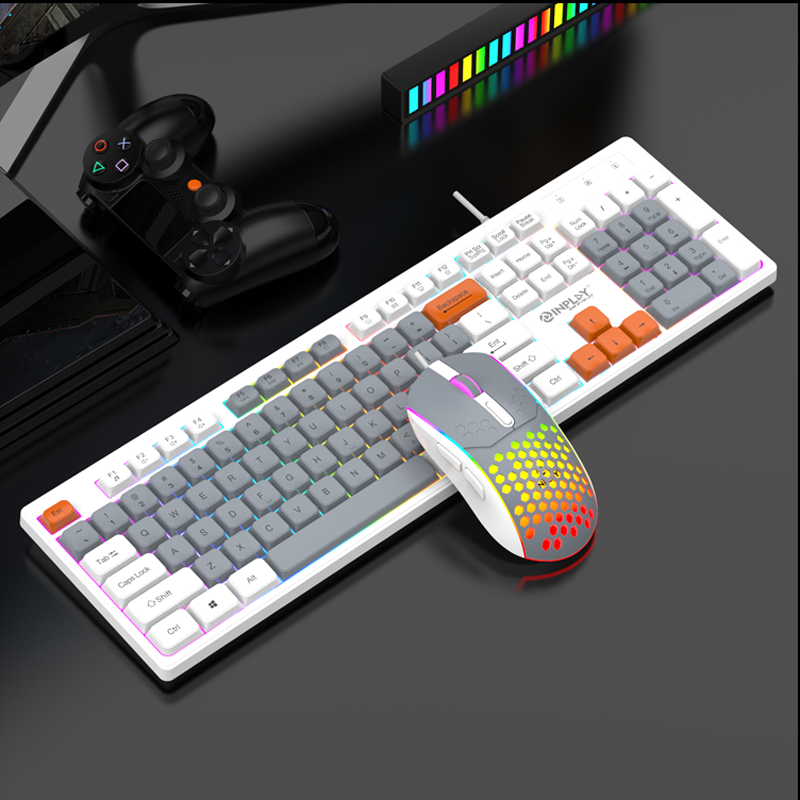 Inplay STX380 Keyboard and Mouse Set With Rainbow RGB Light Combo For ...
