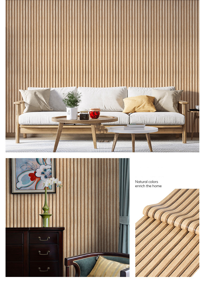 3M*45CM PVC Waterproof Self-Adhesive Wallpaper Creative Imitation Wood ...