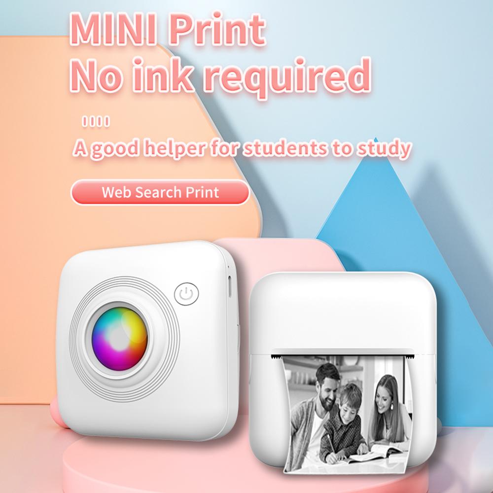 X3 Portable Mini Pocket Printer Instant Inkless BT Thermal Wireless ...