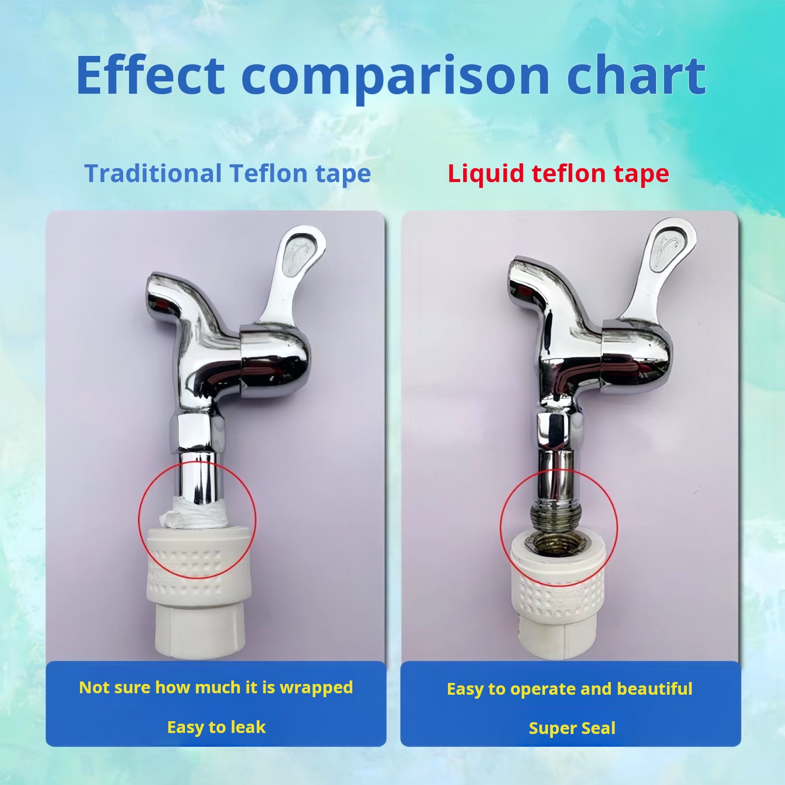 1Pcs 50ml liquid teflon tape Anaerobic adhesive metal pipe thread ...