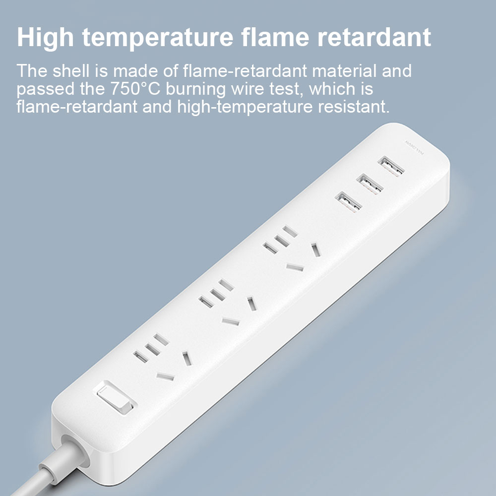 Xiaomi Mijia Power Strip 3 USB Ports 5V2A Smart Fast Charging Standard ...