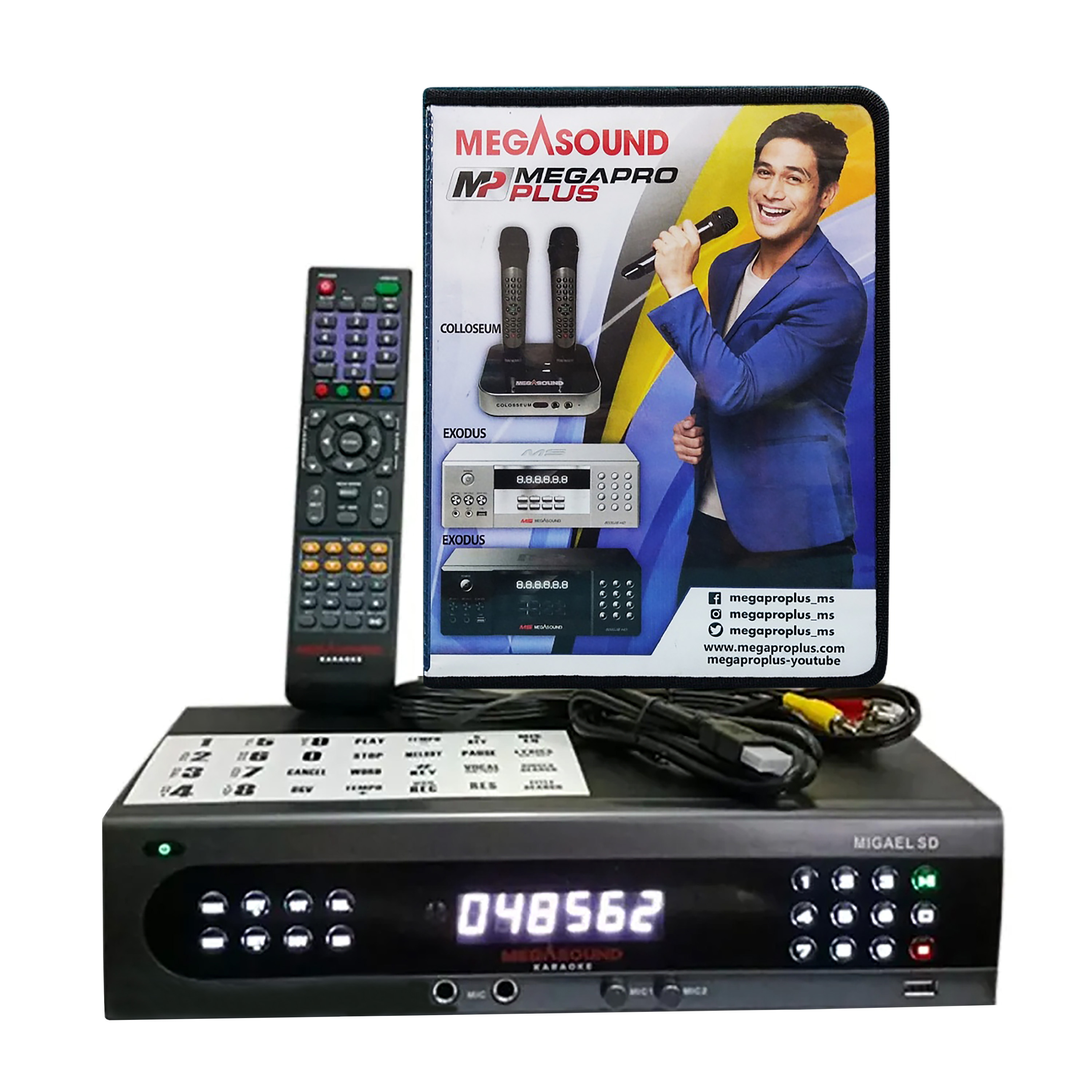Megasound by Winland SD/DVD Karaoke Player with 20K Built-in OPM Songs ...