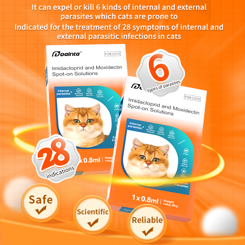 PUAINTA 2 In 1 Deworming for Cats Anti Flea and Tick Remove Earmites ...