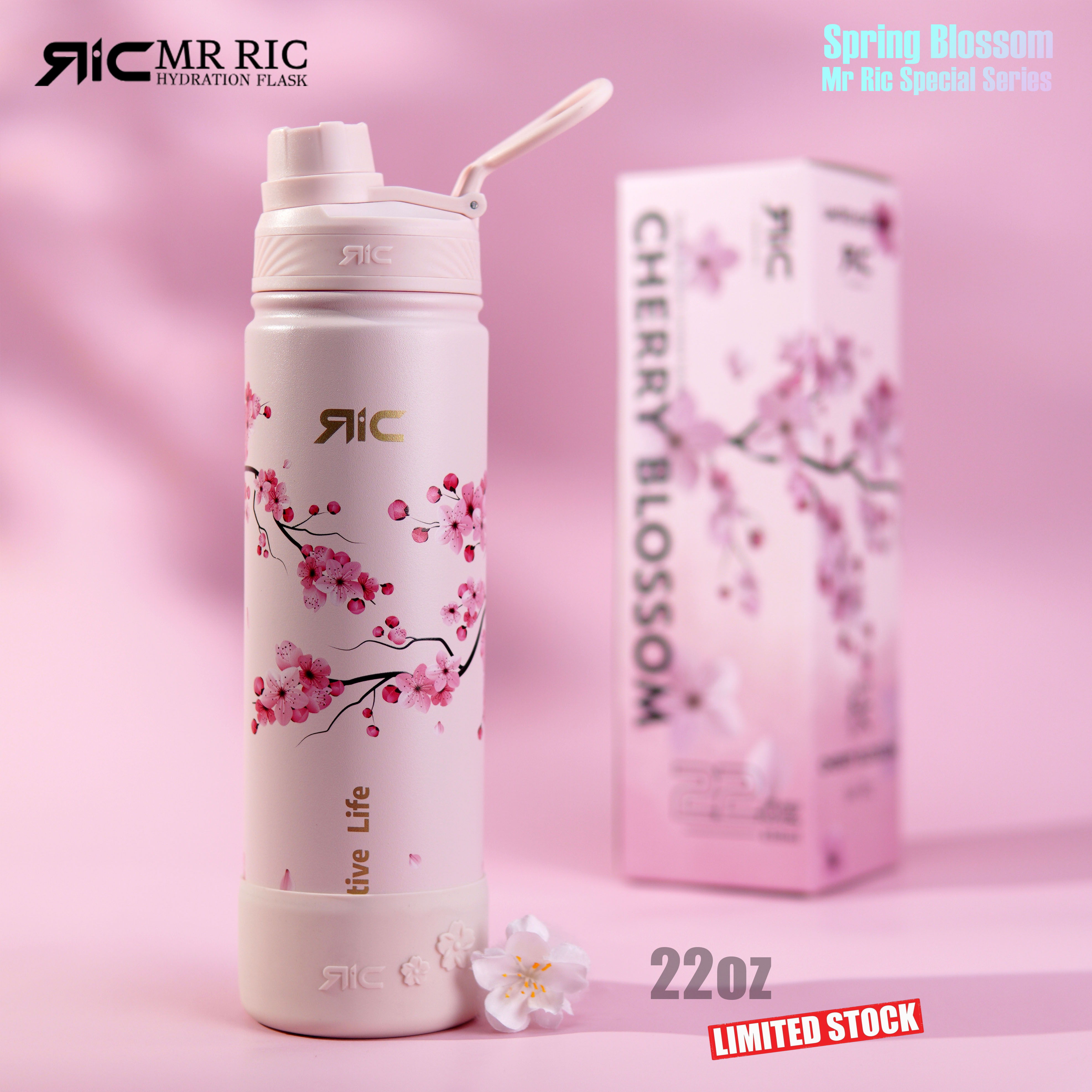Mr Ric Sakura Spring Blossom Series Hydration Flask Vacuum Flask Spout ...