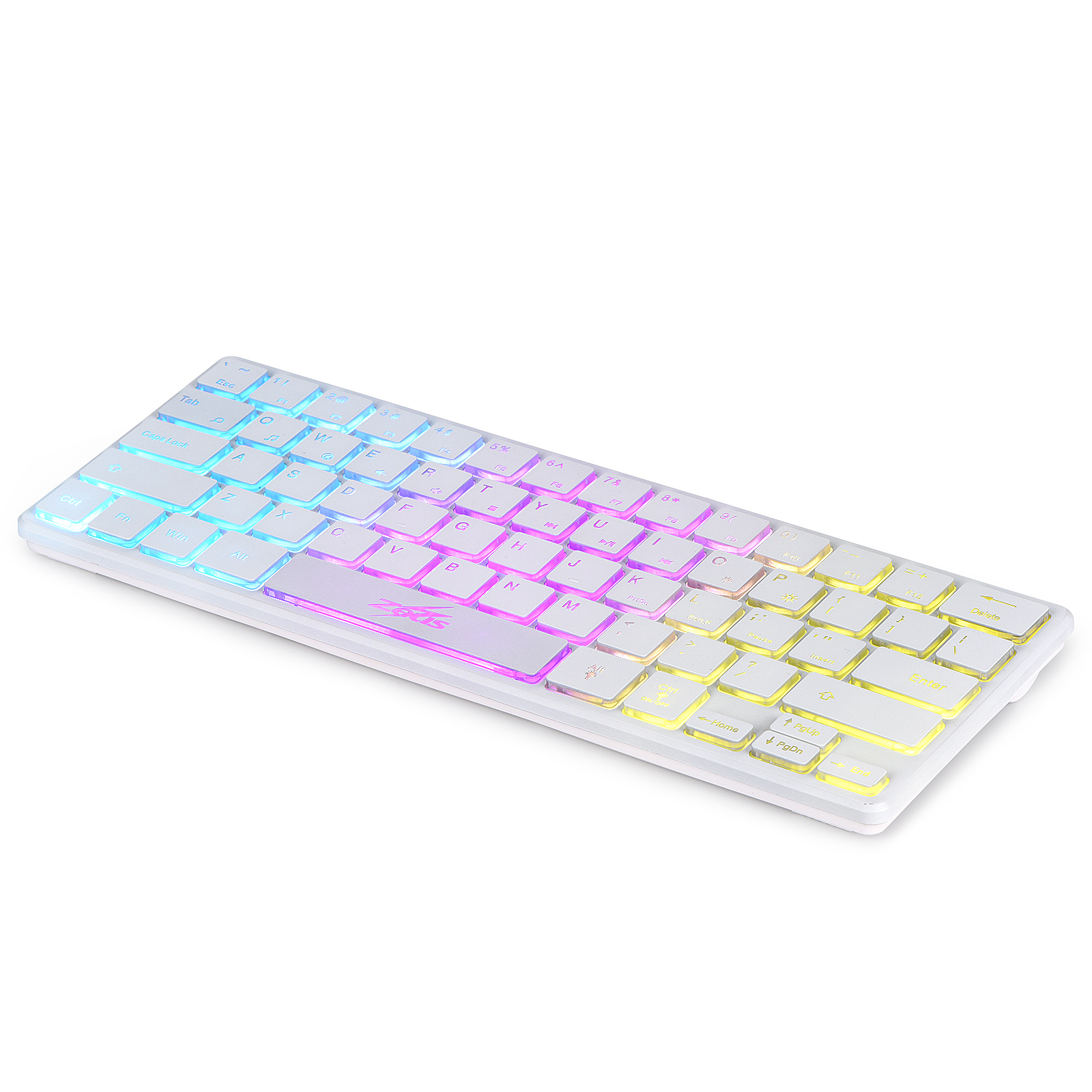 Zeus® Z988 64 Keys Ultra-thin Wired Gaming Keyboard RGB Luminated ...