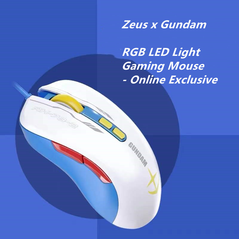 Zeus® X Gundam Mouse 7-button Wired Gaming Mouse RGB Backlight ...