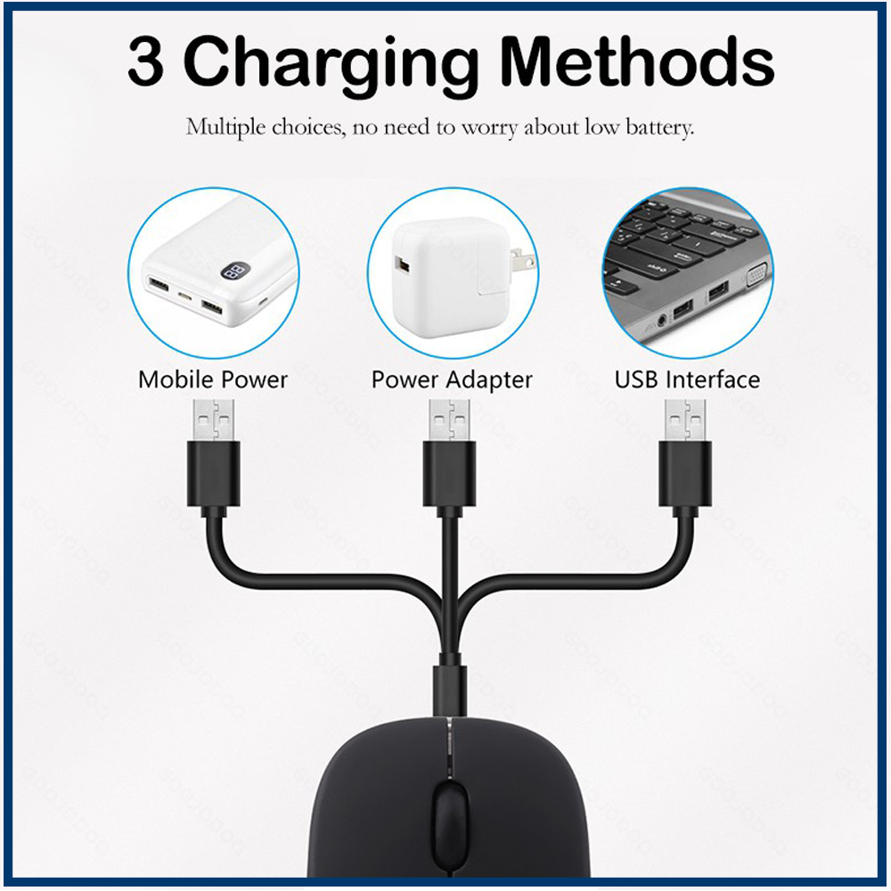 KACOOL LITE X1 RGB Dual Connection Rechargeable Wireless Mouse for ...