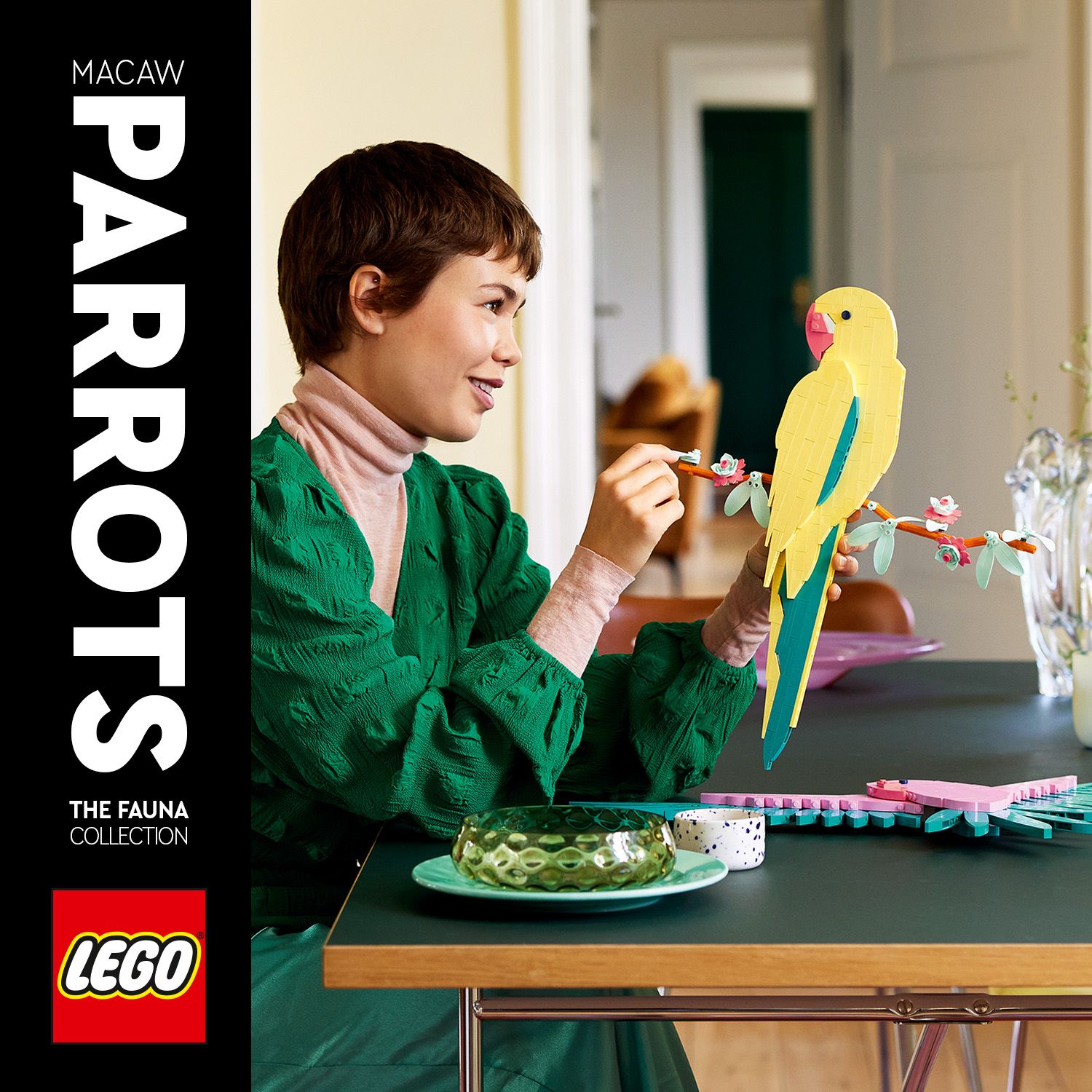 LEGO® ART 31211 The Fauna Collection – Macaw Parrots, Age 18+, Building ...