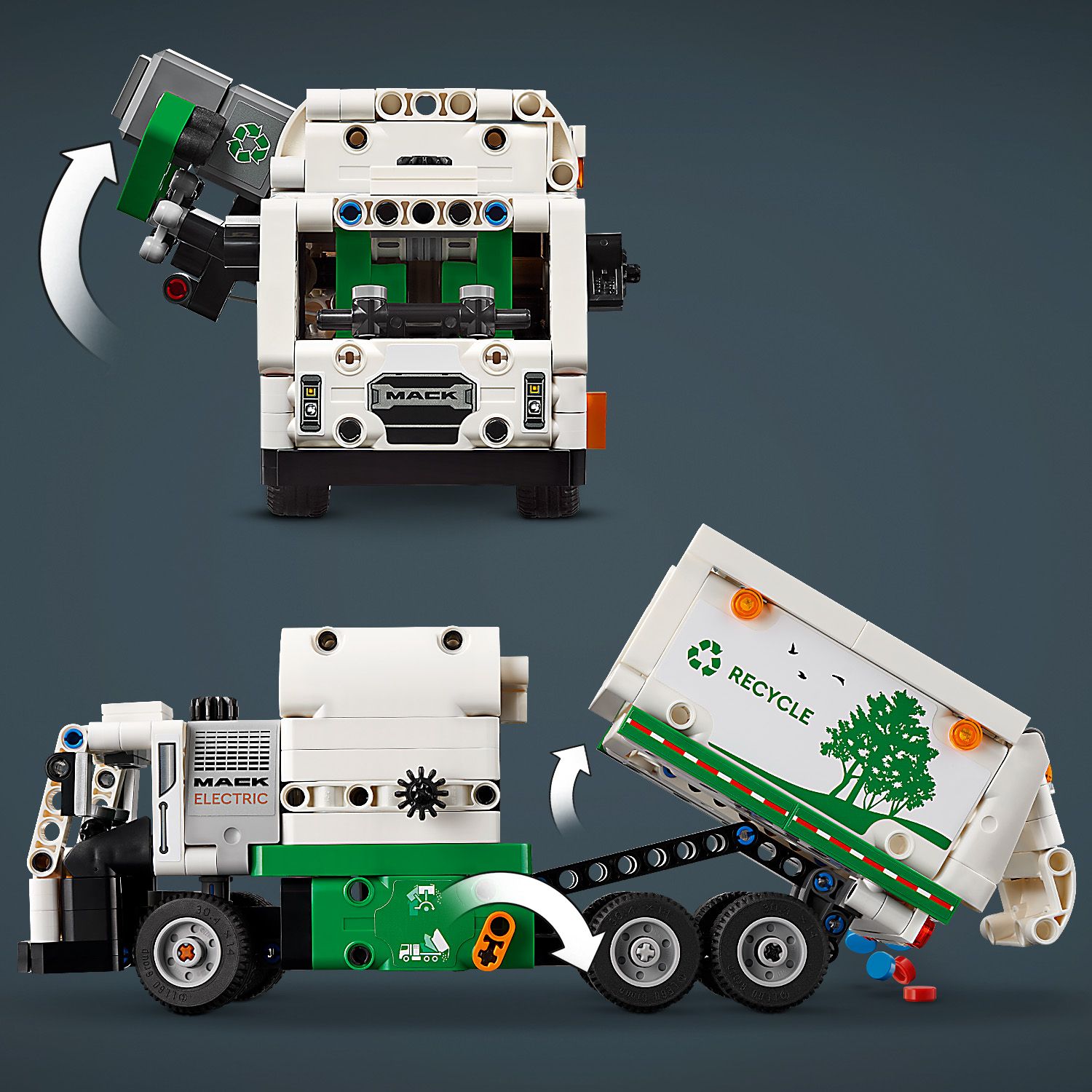 LEGO Technic 42167 Mack LR Electric Garbage Truck Building Set Toys ...