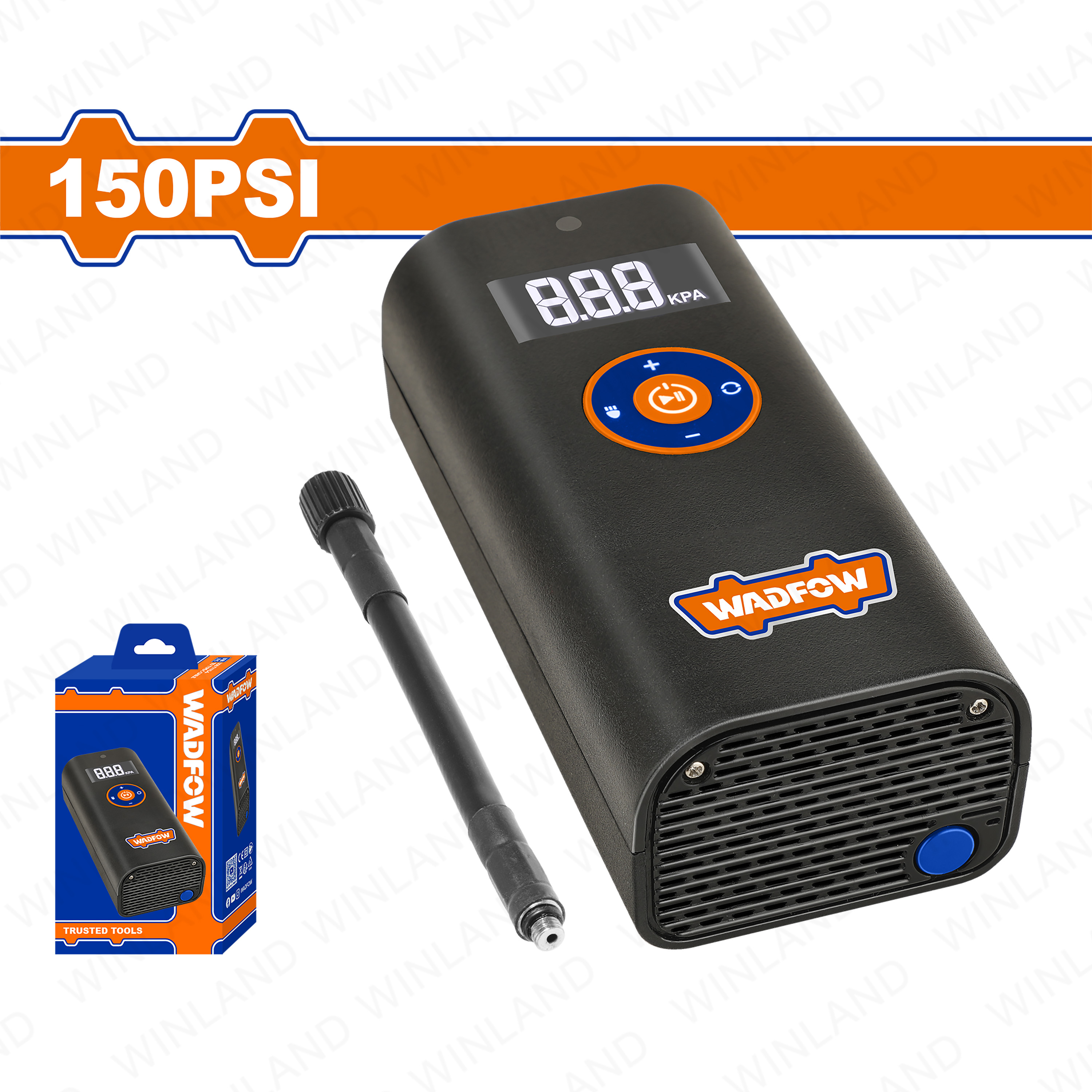 Wadfow by Winland Lithium-Ion Automatic Air Compressor 150PSI WAAM572 ...