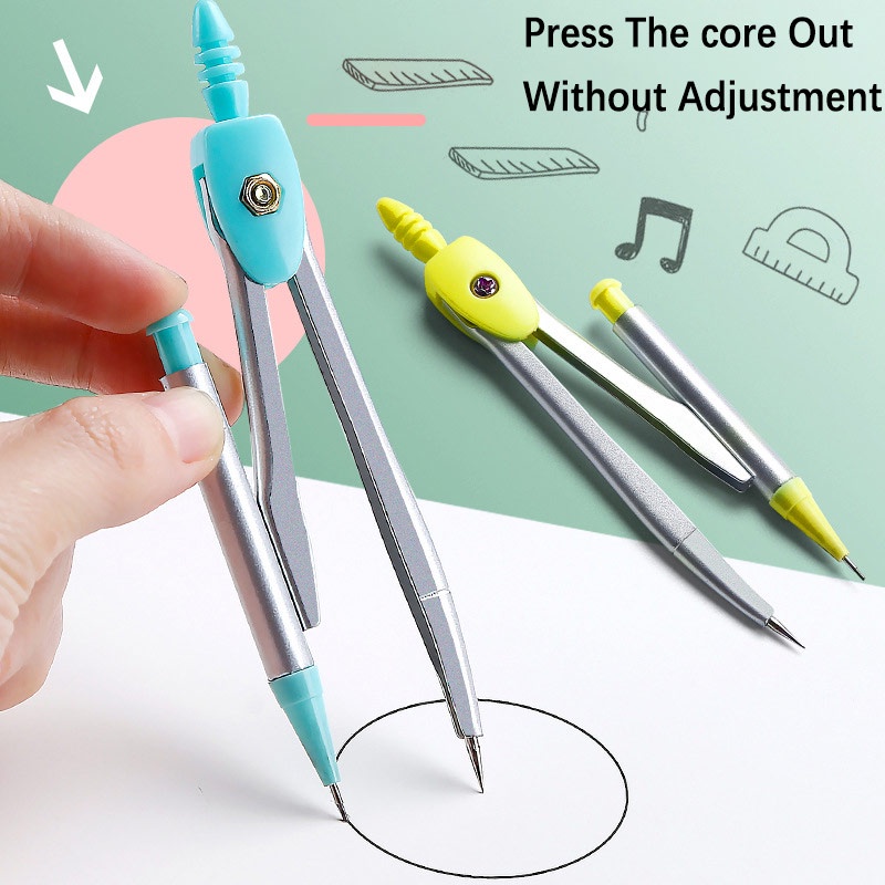 7PCS Drawing Compass Ruler Set Kit Students School Examination Math ...