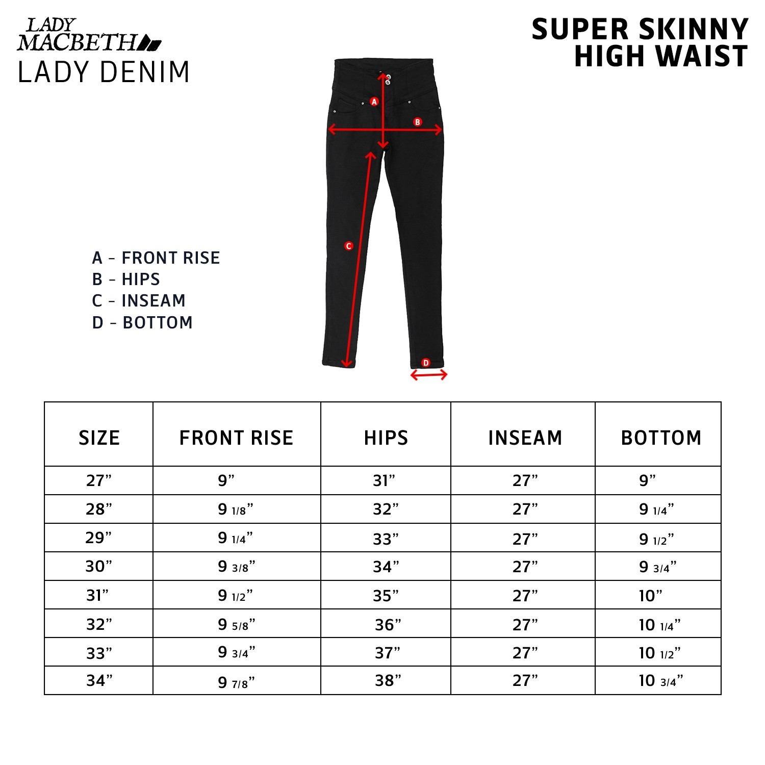 Lady Macbeth Denim Pants " HIGH WAIST SUPER SKINNY " ( SALE ) | Shopee ...