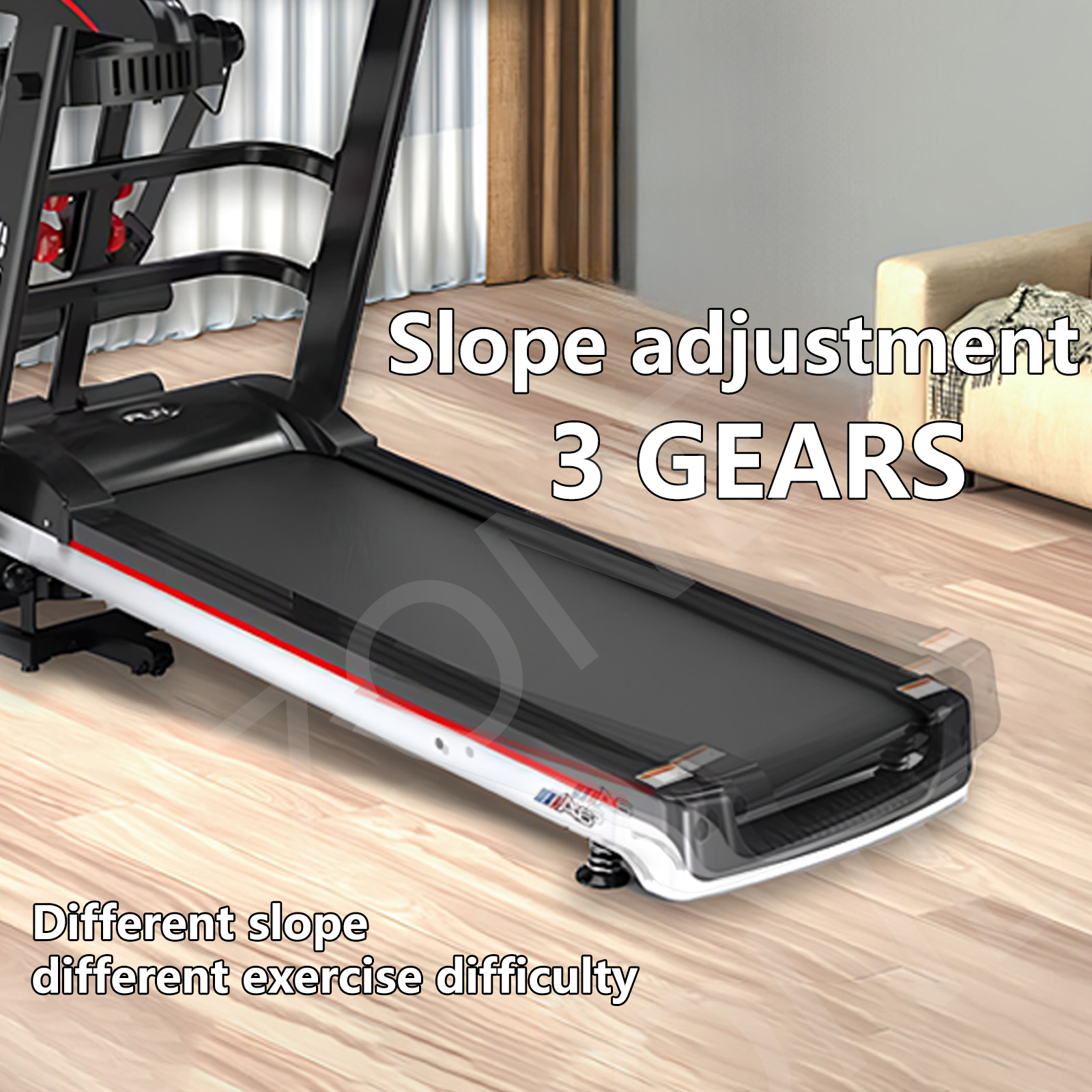 Treadmill Foldable Heavy Duty Multi-functional Treadmill 13km/h ...