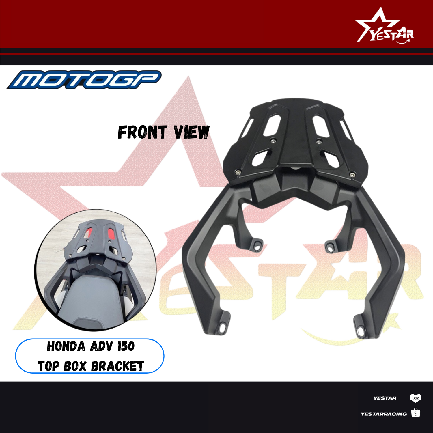 Yestar 1pcs Honda ADV 150 Parrot Bracket Top Box Bracket Moto Box Grab ...
