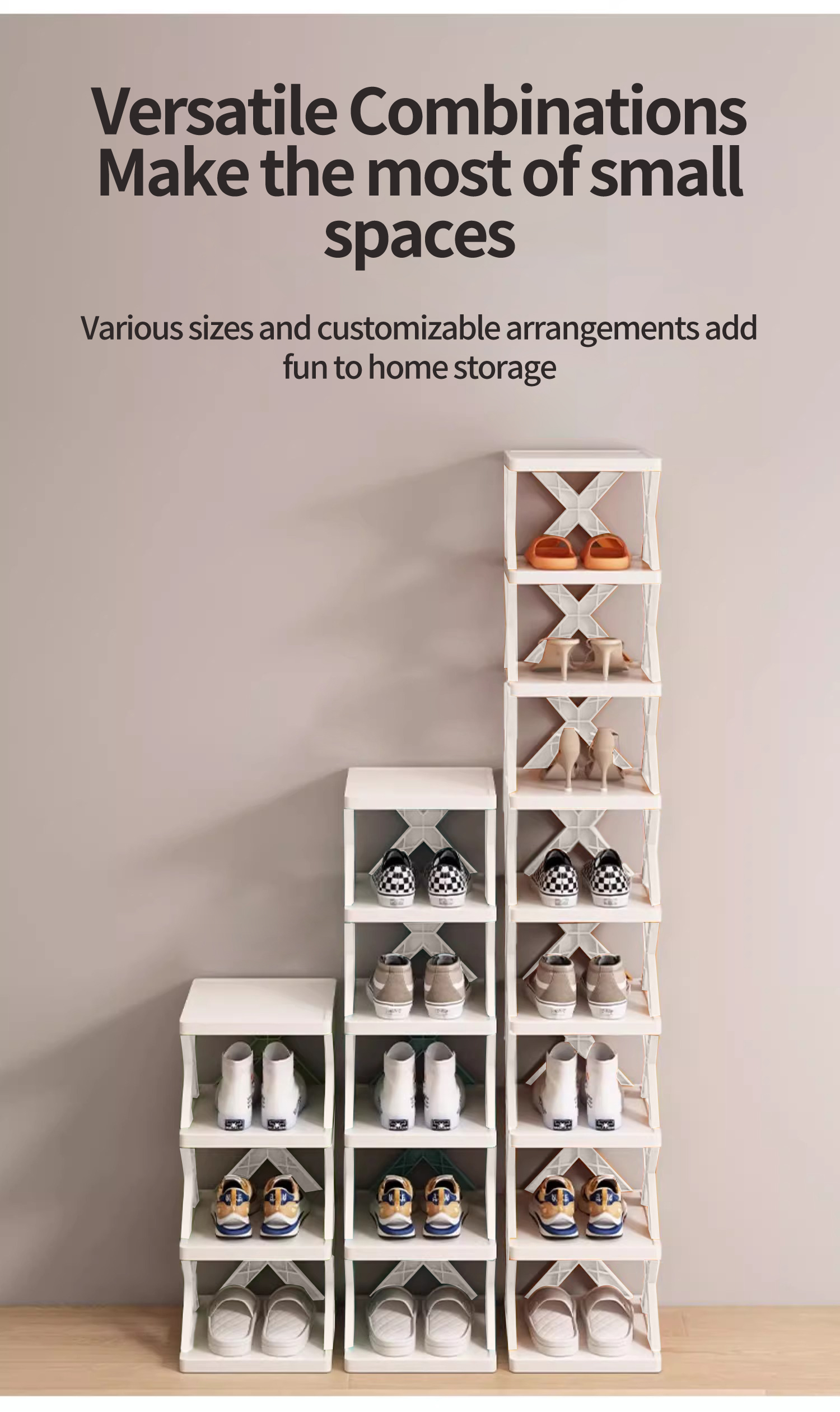 PMOP 3-9 Layer Creative X-shaped shoe rack Simple Home Folding Stand ...