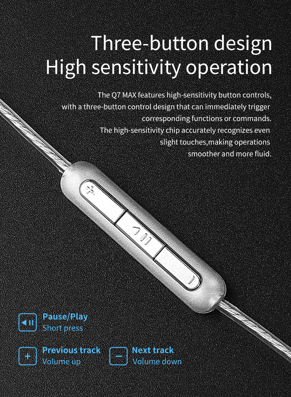 QKZ Q7 MAX Earphone Cable MMCX 2Pin Upgraded Silver-plated Wire 3.5mm/2 ...