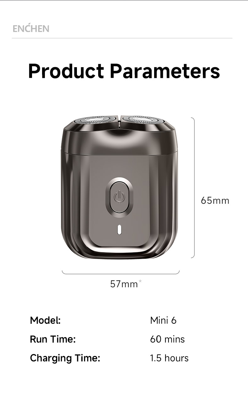 [Enćhen x KIM YOUNG-DAE] ENCHEN Mini Electric Shaver For Men Mini 6 ...