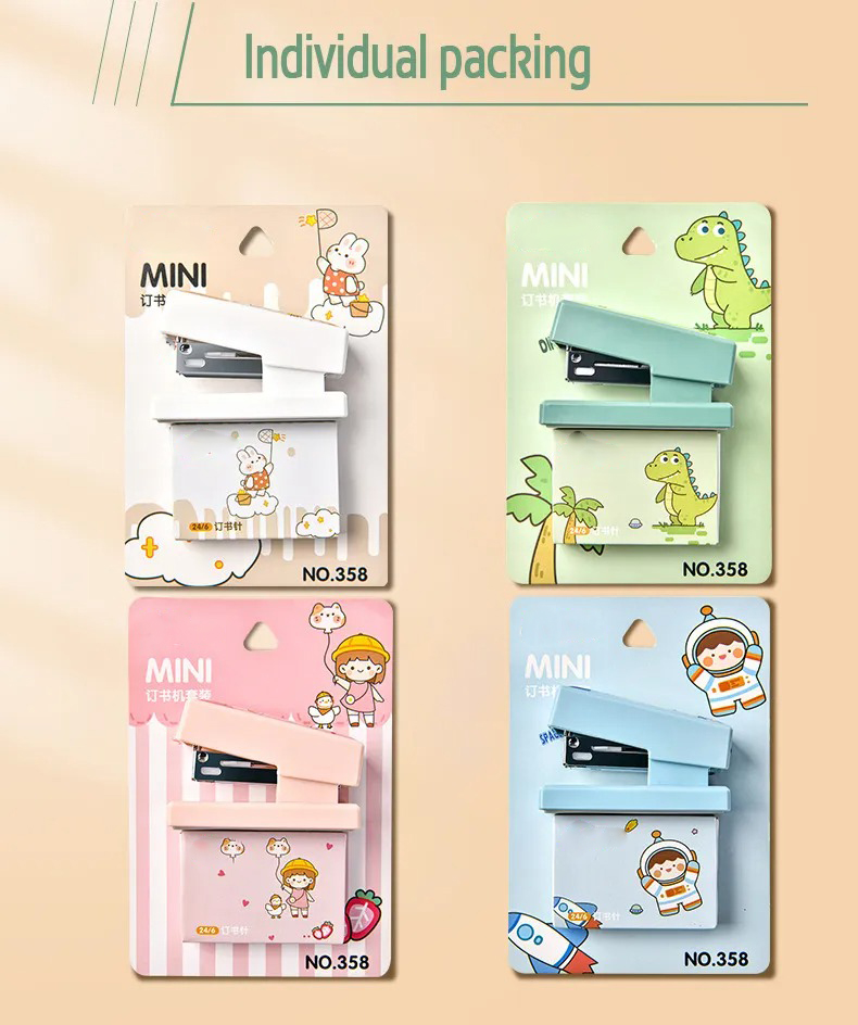 Mini Stapler Set with Staples Cartoon Stapler Mini Small Set Cute ...
