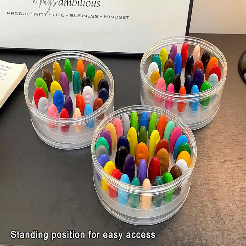 12/24/36 Colors Water drop shape crayon Bucket Crayon Set Children's ...