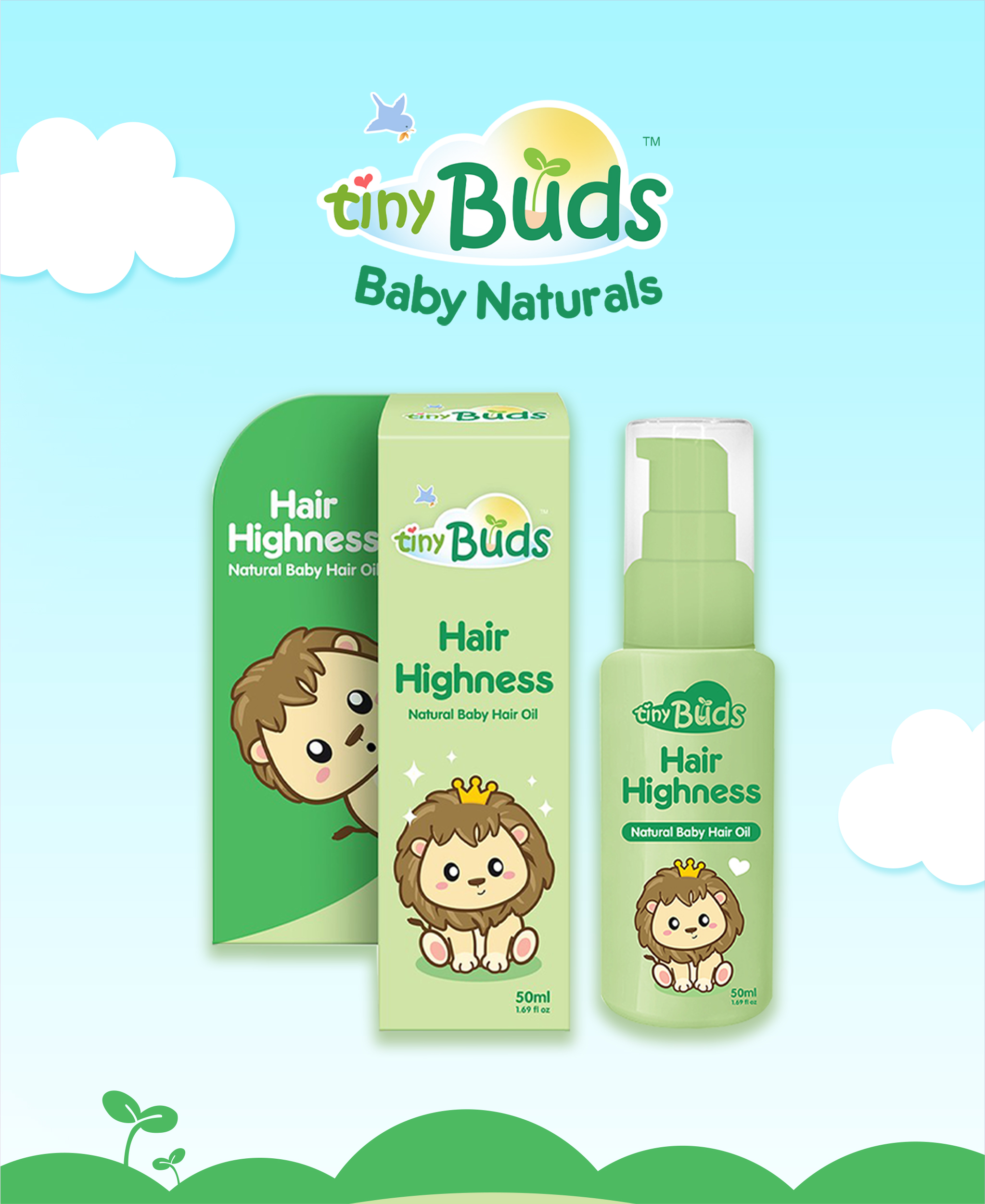 Tiny Buds Hair Highness Natural Baby Hair Oil [FS] | Shopee Philippines