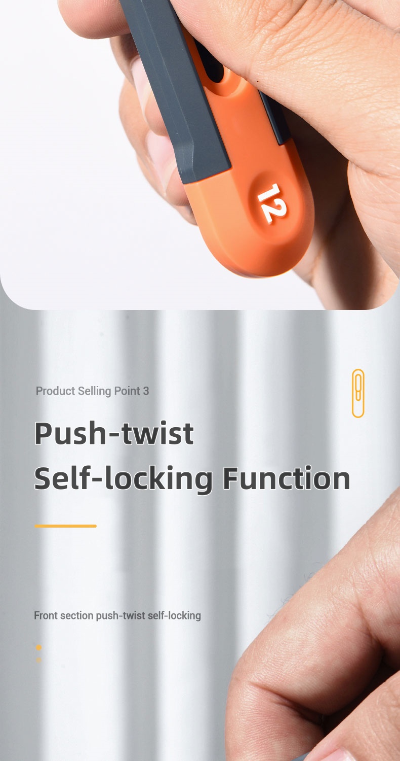 Deli Tools Mini Utility Knife Art Pen Knife Telescopic Knife 12mm Paper ...