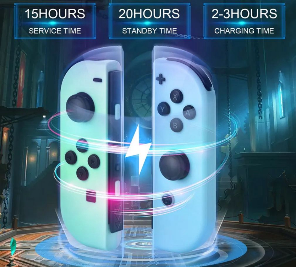 Joy Con Wireless Gamepad Pro Controller, 6-Axis Gyro Function For ...