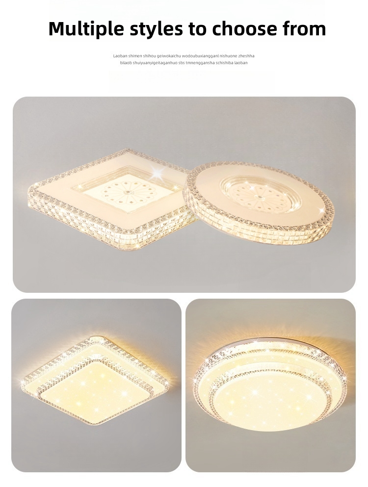 Tricolor LED light chandelier ceiling light living room light ceiling ...