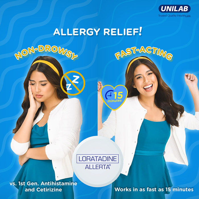 Unilab Allerta 10mg 10 Loratadine Tablets - For Fast Non-Drowsy Relief ...