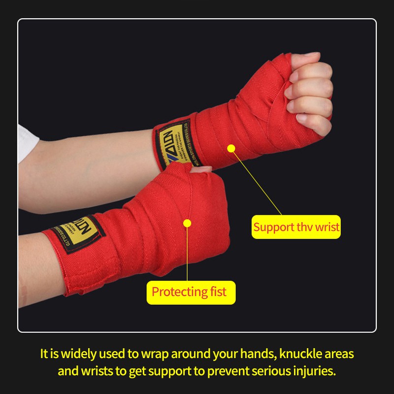 2.5M/5M Boxing Training Bandages Cotton Sports Bandages Sanda Kick ...