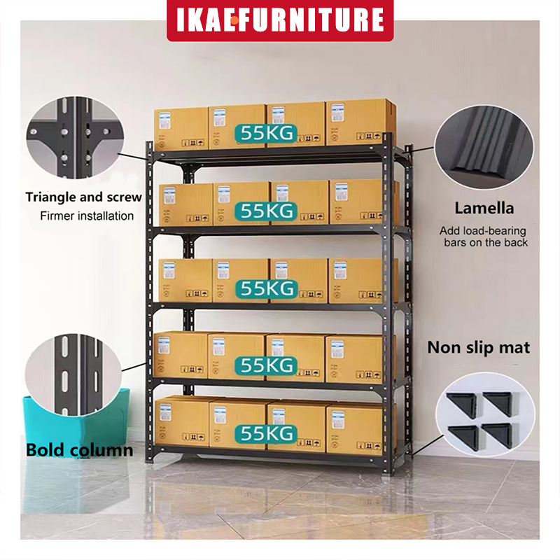 Kitchen Metal Stante Rack Organizer 3/4/5 Layer Food Rack Steel Shelves ...