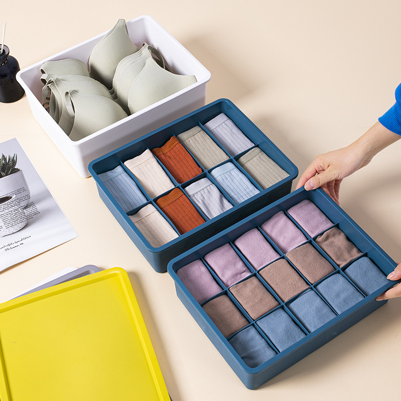 15 Grids Plastic shorts socks panties bras underwear closet Wardrobe ...