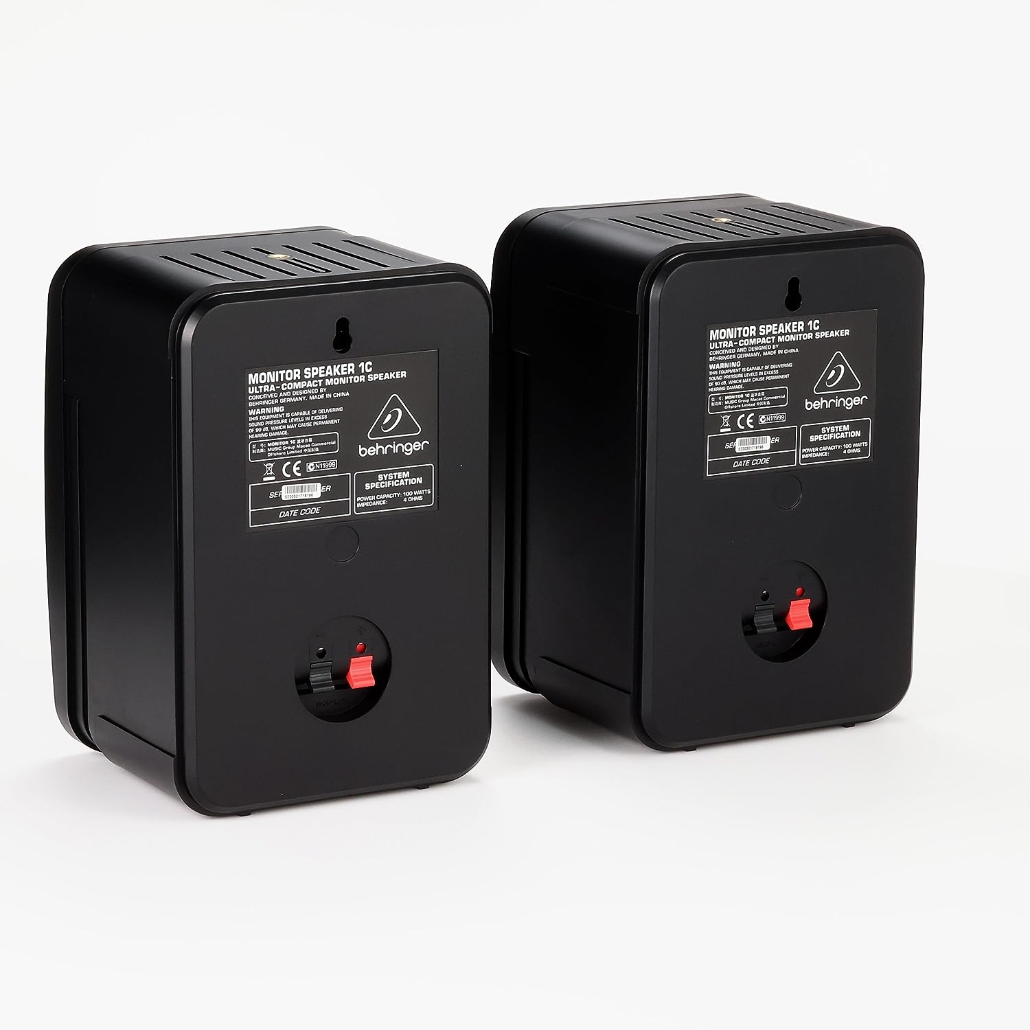 Behringer 1C-BK 5 Inches Ultra-Compact Passive Monitor Two-Way Studio ...