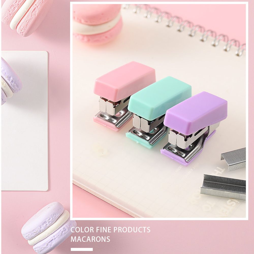 Mini Stapler Color Metal Stapler Set With Staples Binding Tools Office ...