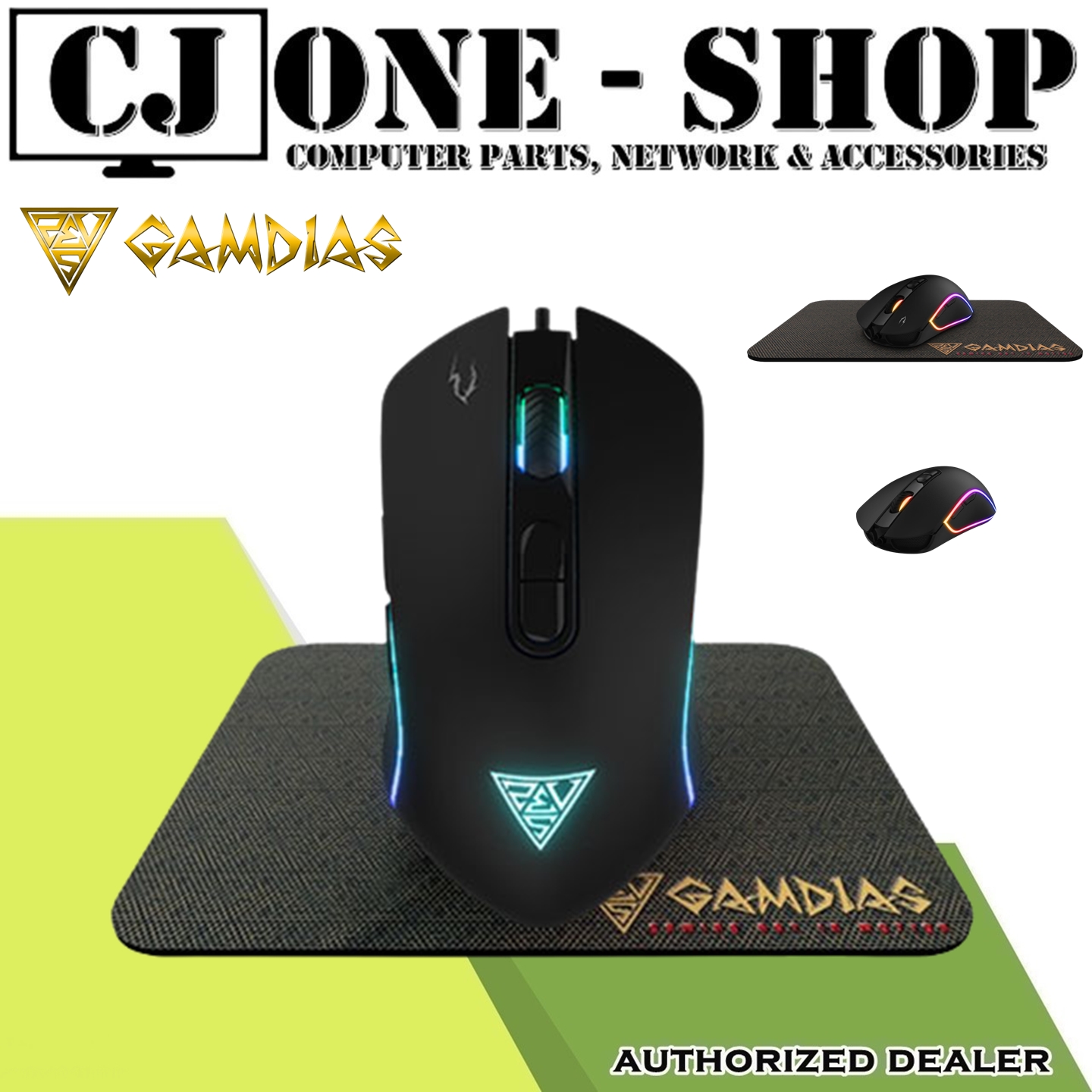 Gamdias Zeus E3 Mouse with Mousepad INTRINSIC DESIGN, RGB breathing ...