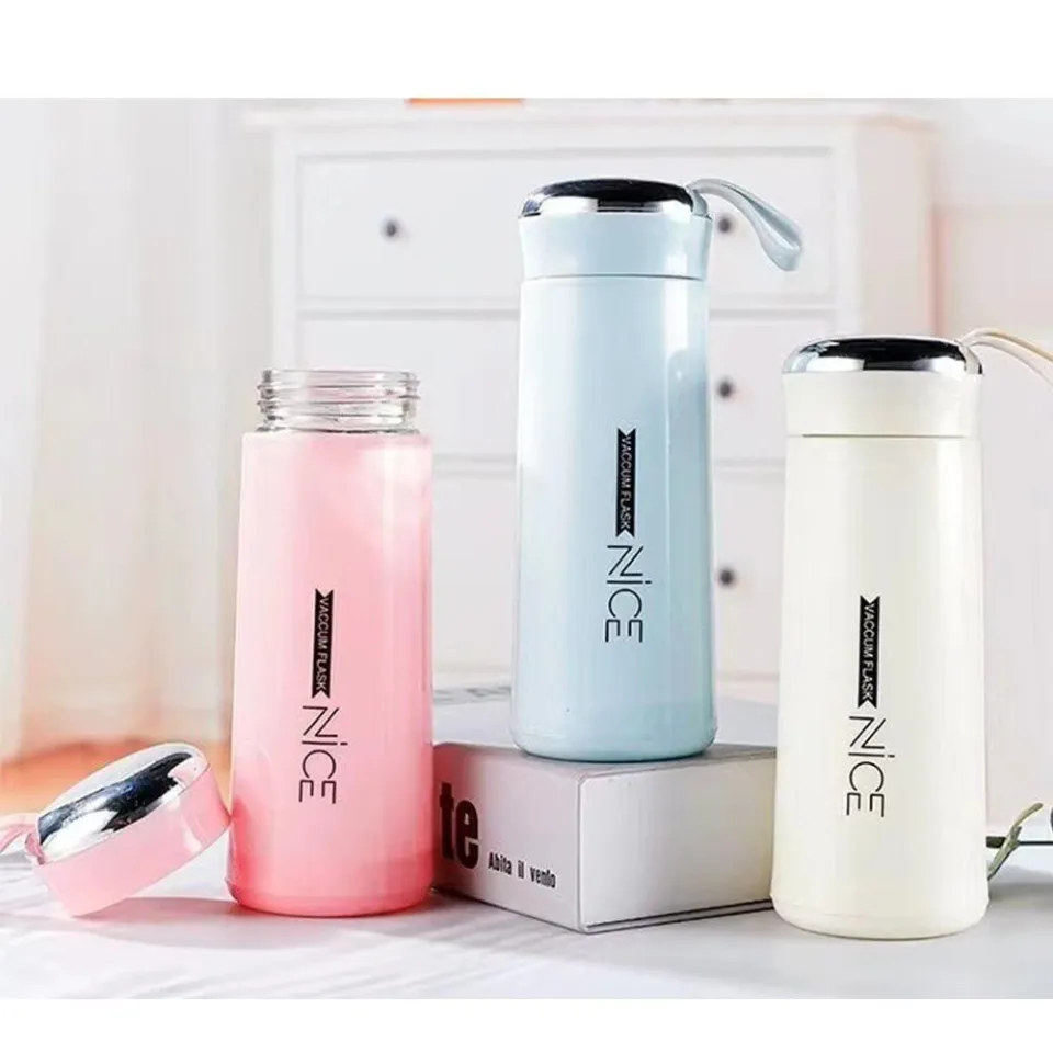 WJF Nice Cup Glass Bottle helle cup Tumbler Creative Leakproof Water ...