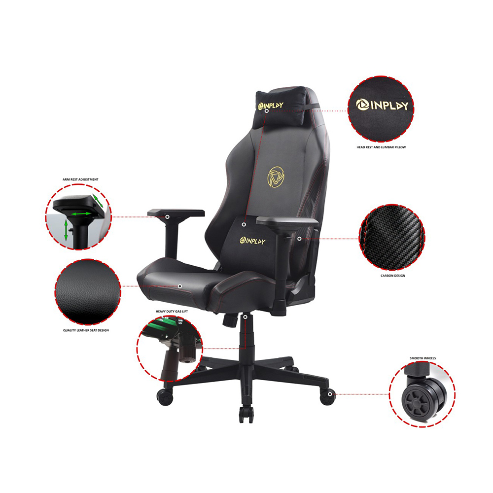 EasyPC| Inplay Ti-08 Titan Series Gaming Chair Classic Black | Shopee ...