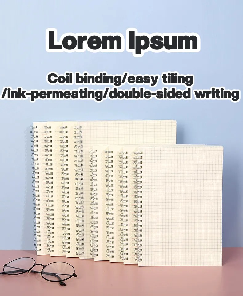 Student's Exquisite Notebook Coil Notebook Grid Blank Line Dot A5/B5 ...