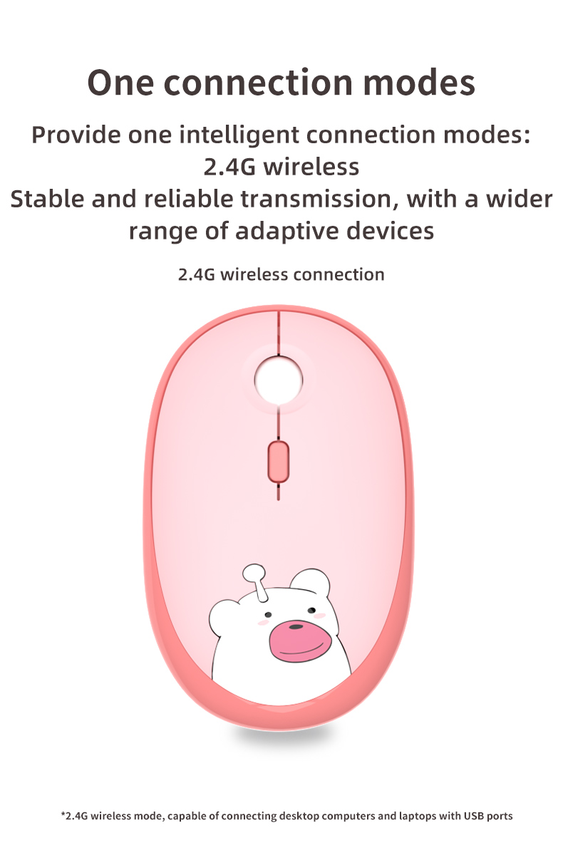 MOFii GEEZER M2 USB Receiver Wireless Silent Mouse Original Bear ...