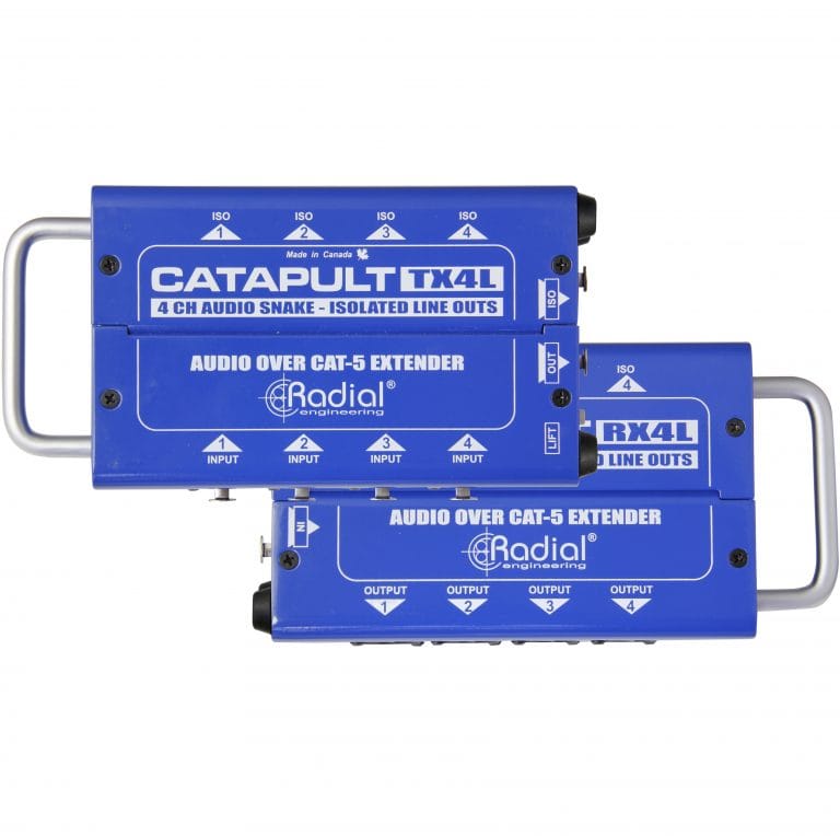 Radial - Catapult TX4 Mic and Line Level to Ethernet Audio Snake Module ...