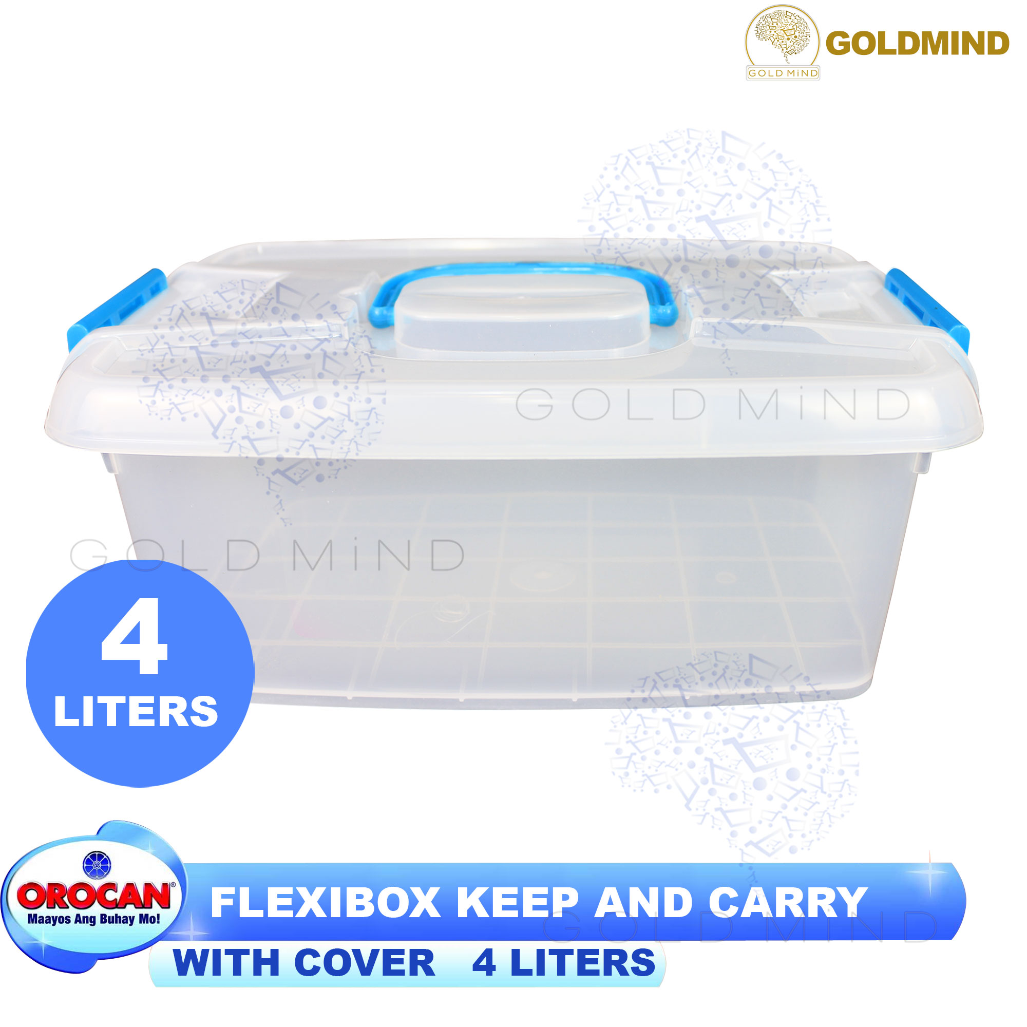Orocan Flexibox Keep and Carry with Cover 4 LITERS - Gold Mind | Shopee ...