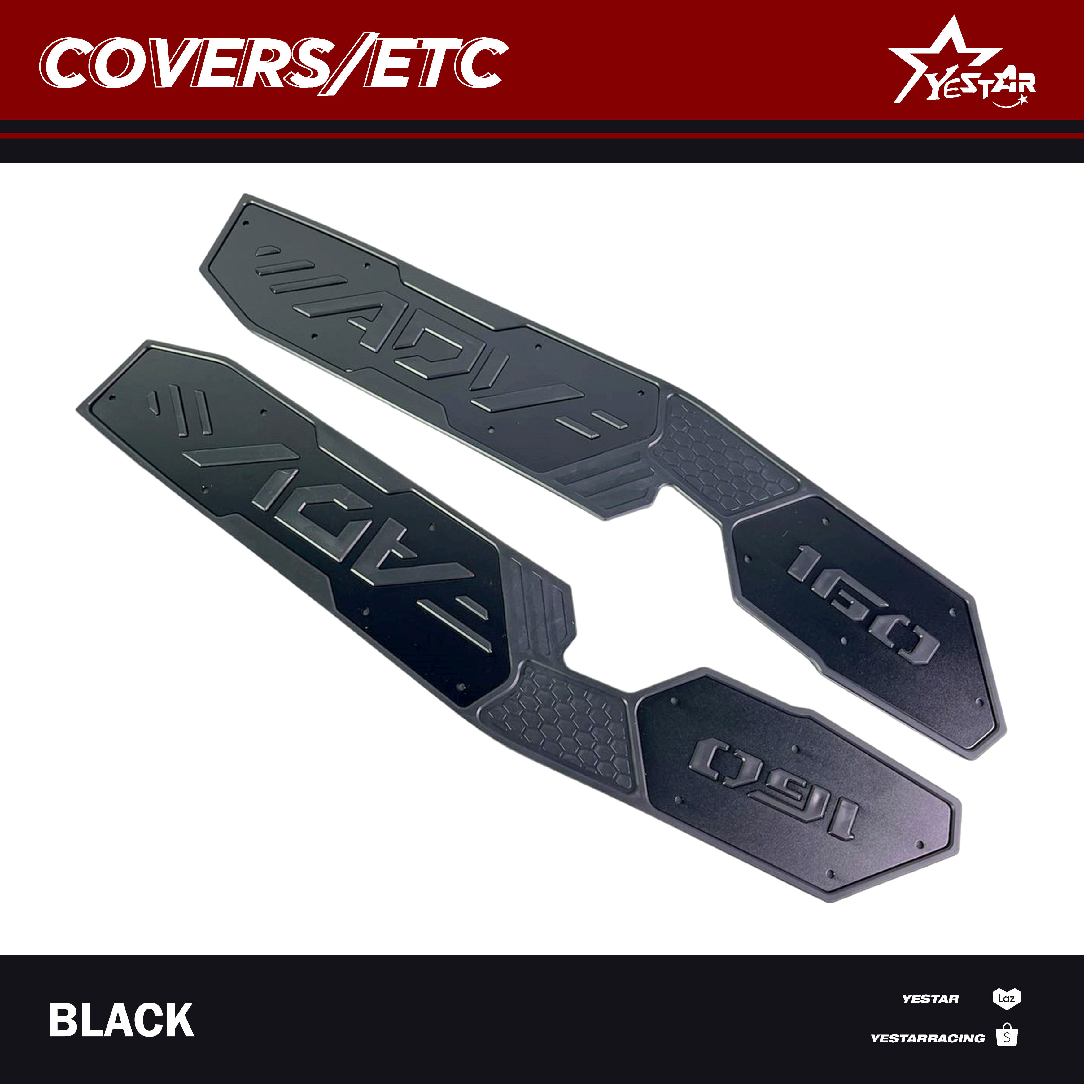 Yestar Honda ADV 160 Footrest Matting Rubber Footboard Matting With ...