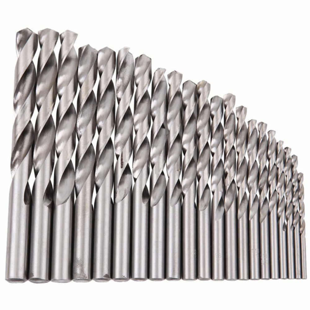 High Quality 25Pcs Twist HSS Metal Drill Set Drilling Bit Tool 1-13mm | Shopee Philippines