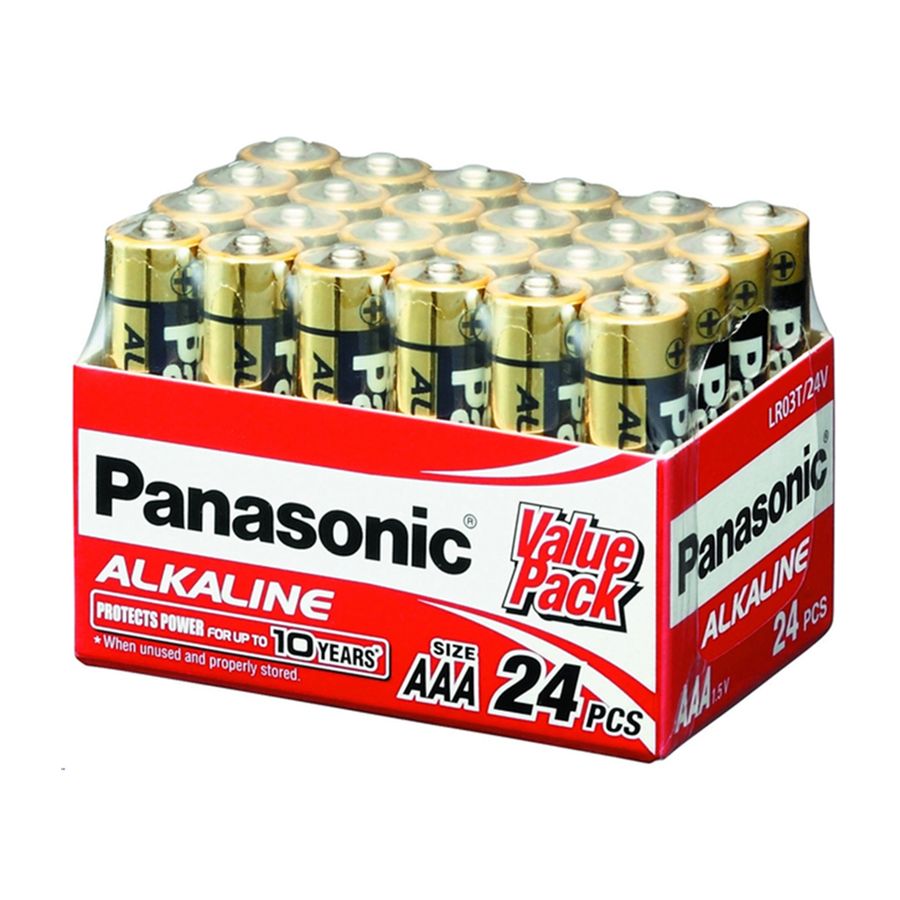 Panasonic AAA 3A Batteries 24pcs Triple-A Battery | LR03T/24V | JG ...