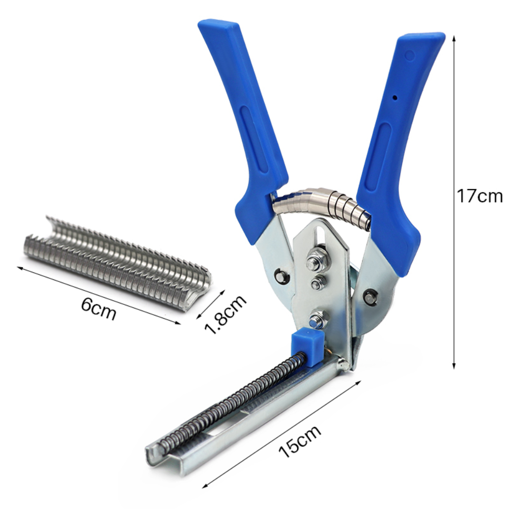 Hog Ring Plier Tool and 600pcs M Clips Staples Chicken Mesh Cage Wire ...