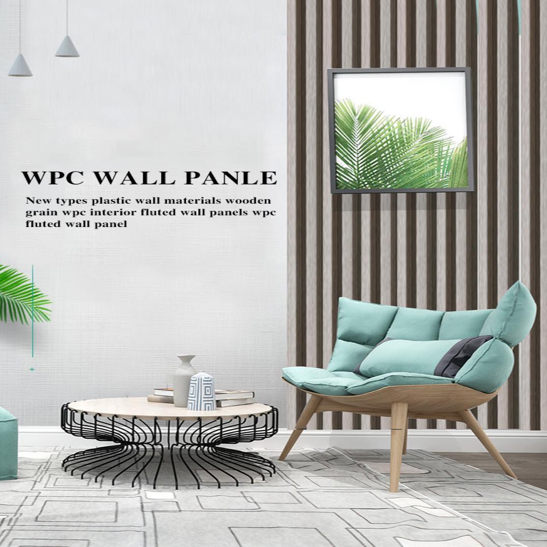 WPC Wood Wallpaper Sticker Waterproof Grille Design Ecological Board TV ...