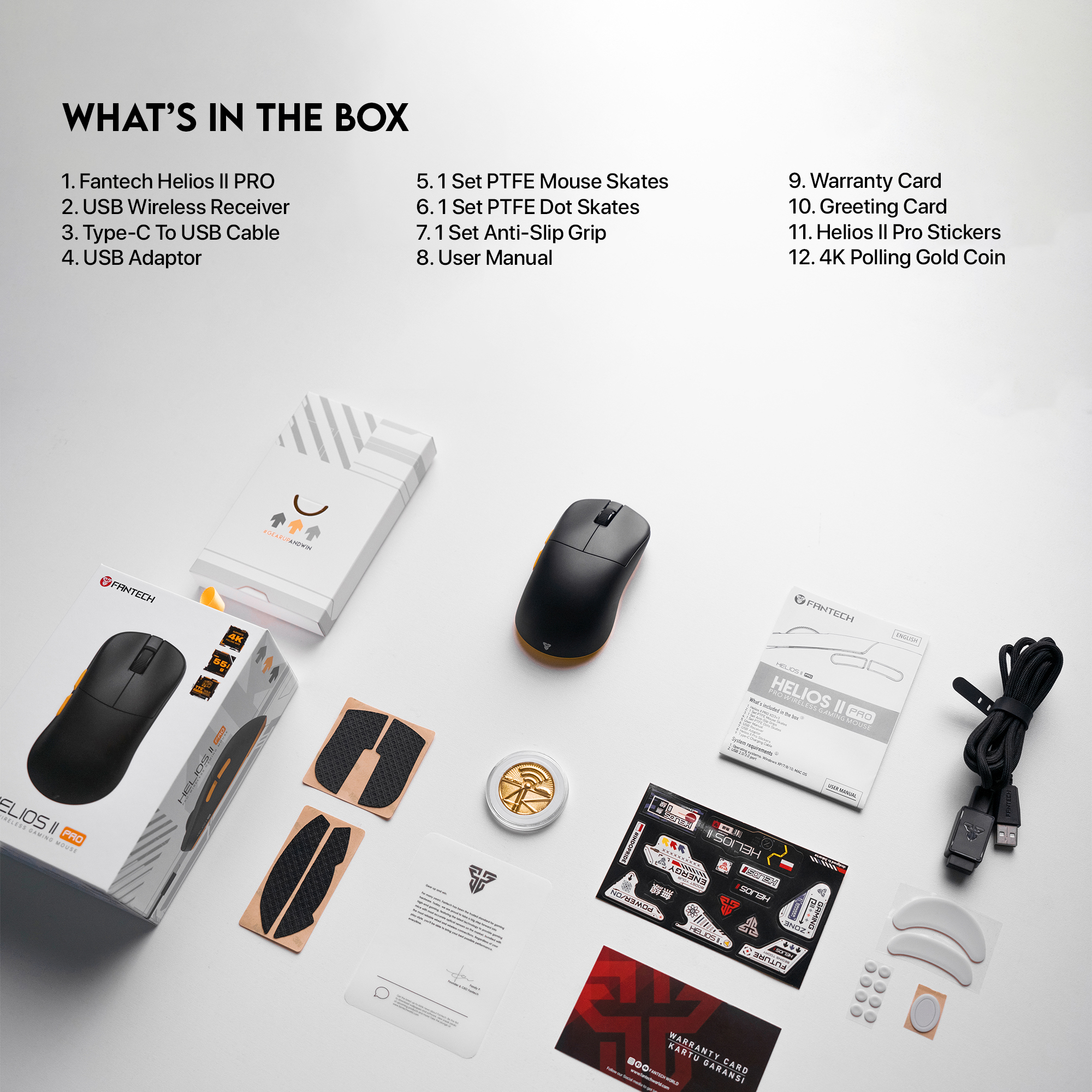 Fantech XD3V3 4K Helios II Pro Wireless Gaming Mouse Tri-mode ...