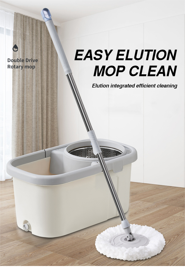Mop With Spinner and Bucket Stainless Spinner 360 Easy Rotating Map ...