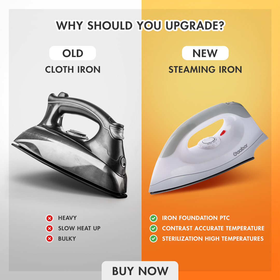 Gaabor Lightweight Iron Multi-Speed Adjustment Temperature Control ...