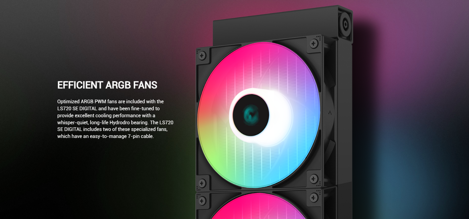 Deepcool LS720 SE Digital 360mm Liquid CPU Cooler with A Status Display ...